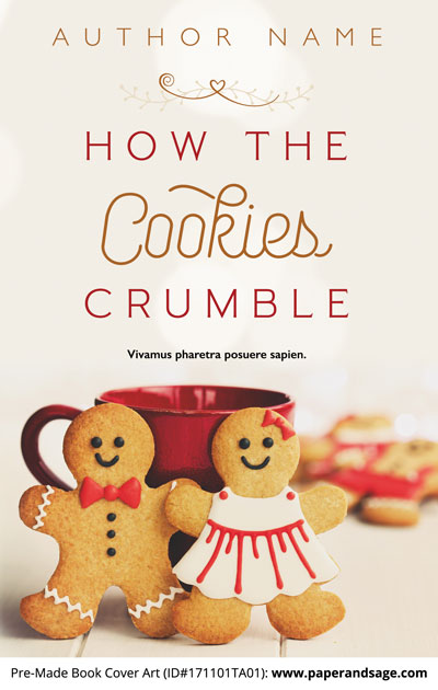 Premade Book Cover #171101TA01 (How the Cookies Crumble) - Paper and Sage