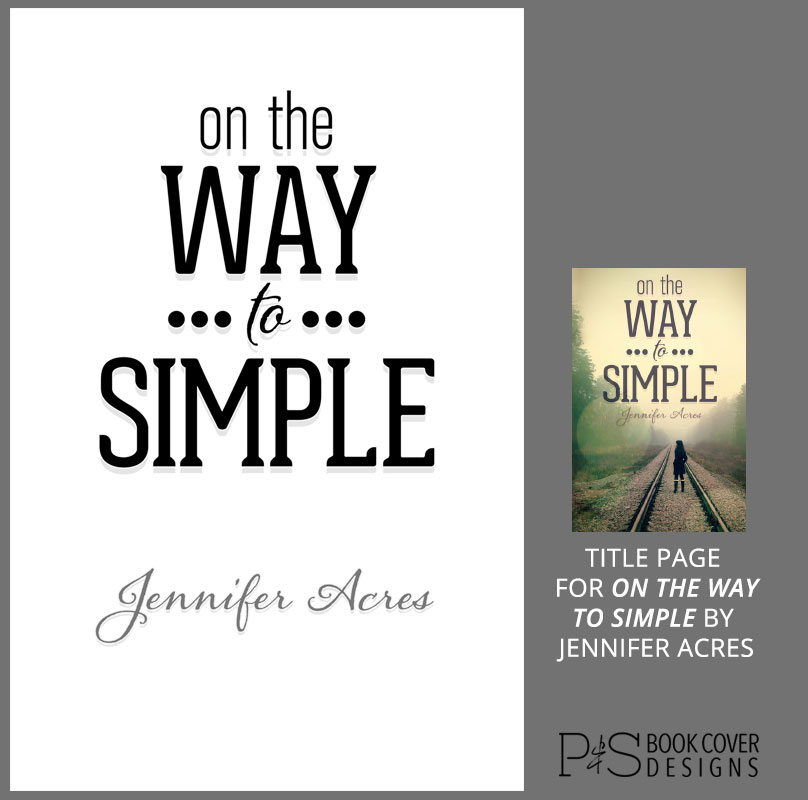 Add-On Example: Title Page for On the Way to Simple – Paper and Sage